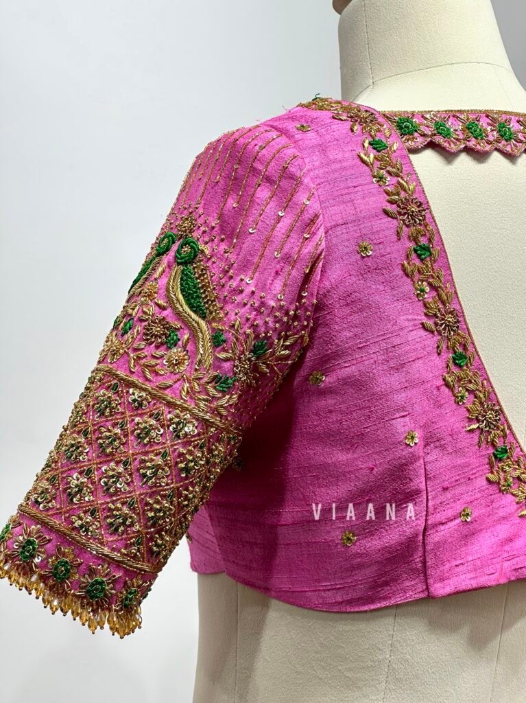 Elegant Aari Work Blouse Designs: Simple Aari Work Blouses and Stunning ...